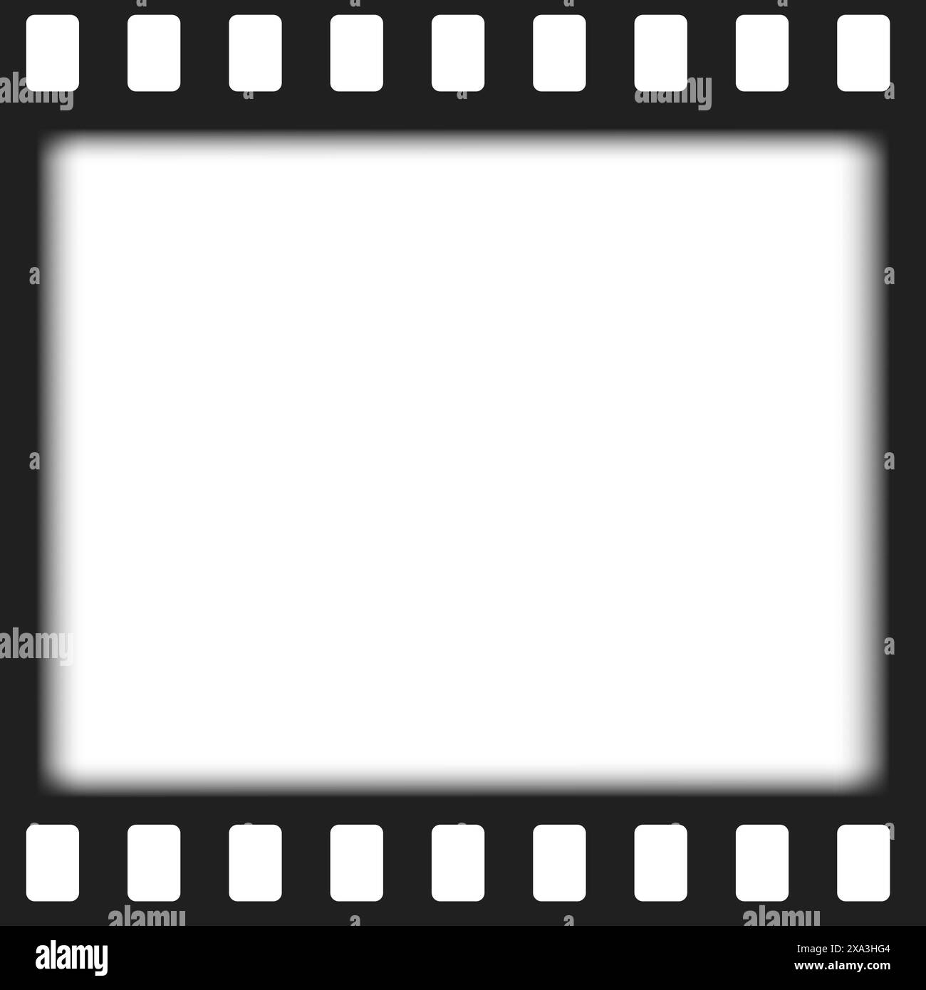 Old cinematic frame, video film strip. Retro vintage tape empty ...