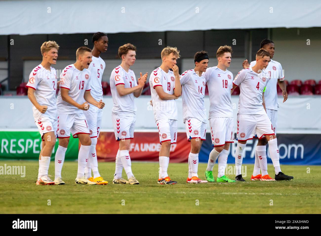 During the UEFA Euro Under-17 Championship 2024 Quarter-final football ...