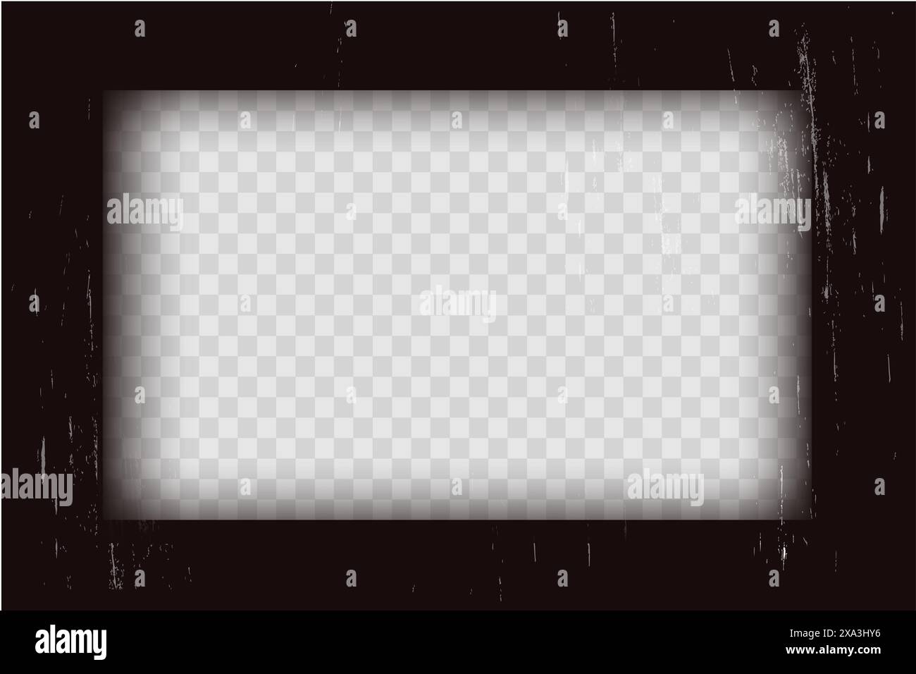 Old cinematic frame, video film strip. Retro vintage tape empty ...