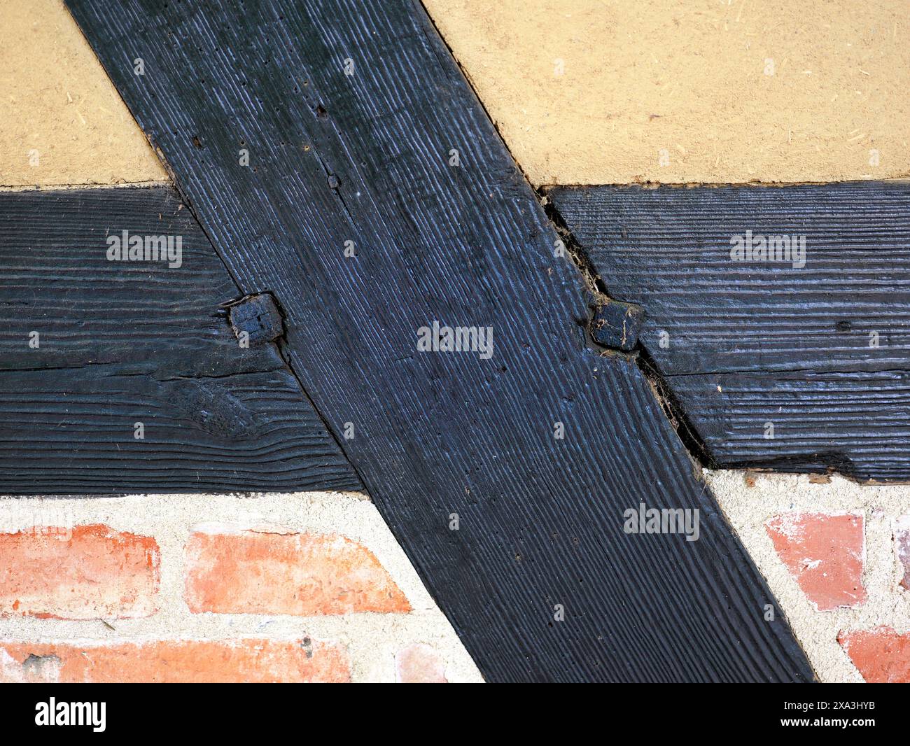 lattice tower cross - The restored half-timbering belongs to a ...