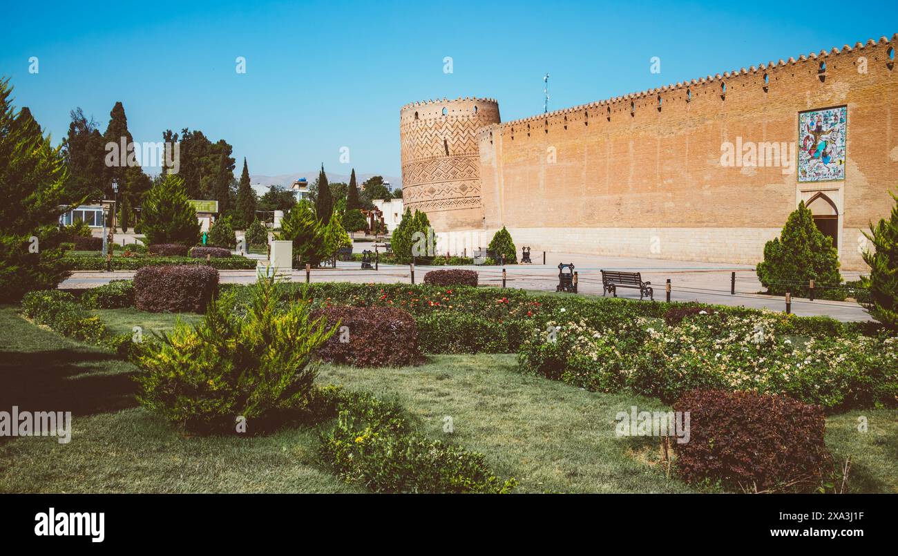 The arg of Karim Khan, built in the 18th century, Shiraz, Iran Stock ...