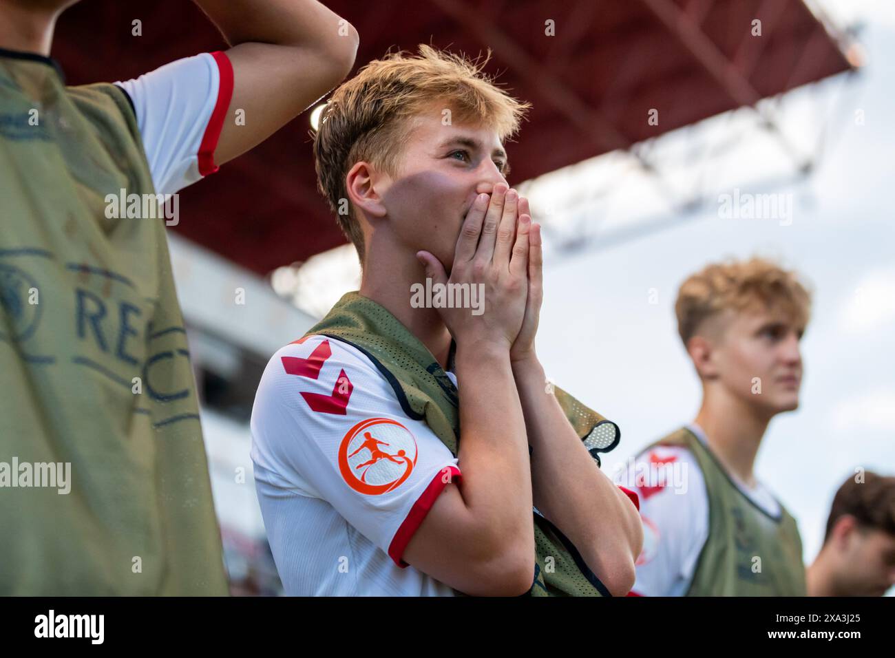 During the UEFA Euro Under-17 Championship 2024 Quarter-final football ...