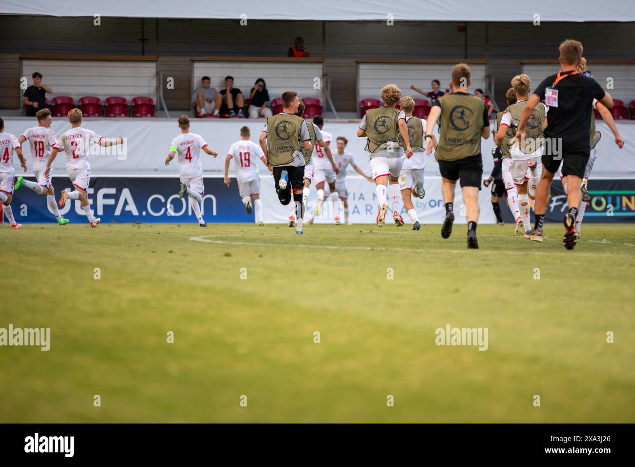 During the UEFA Euro Under-17 Championship 2024 Quarter-final football ...