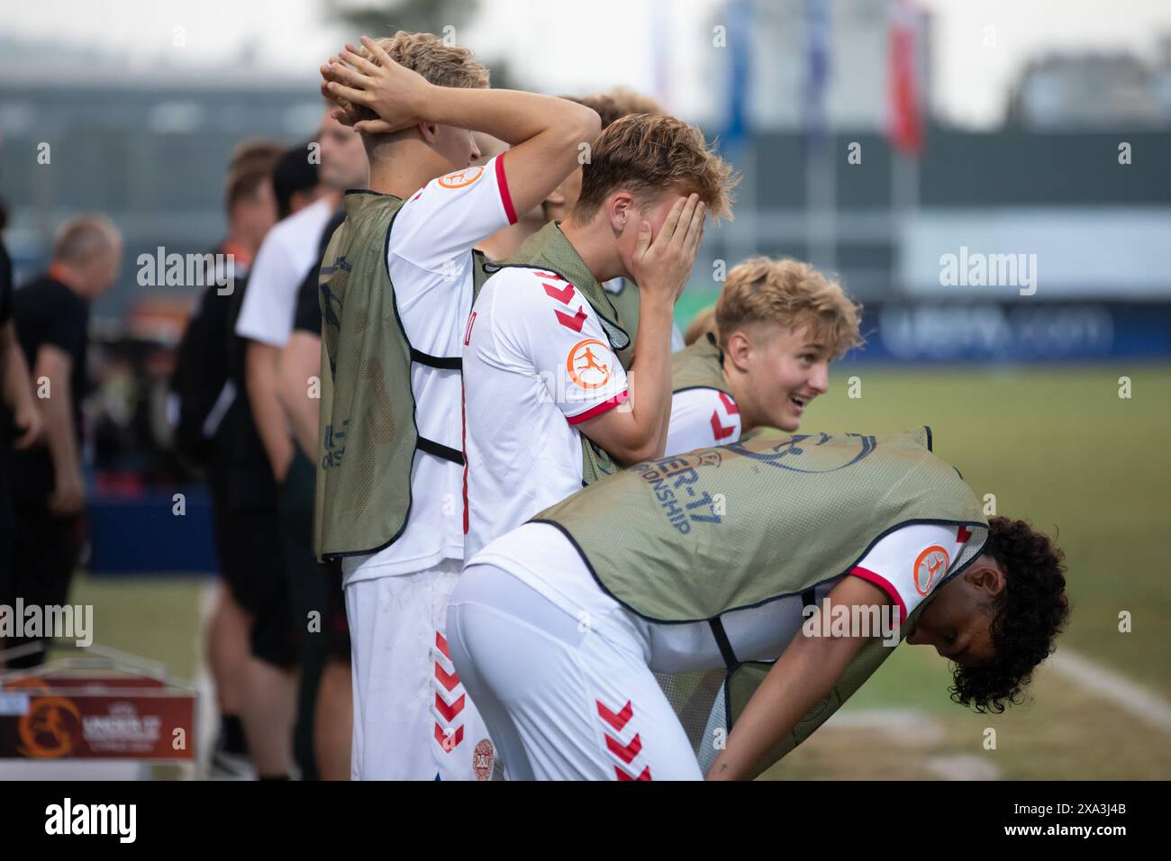 During the UEFA Euro Under-17 Championship 2024 Quarter-final football ...