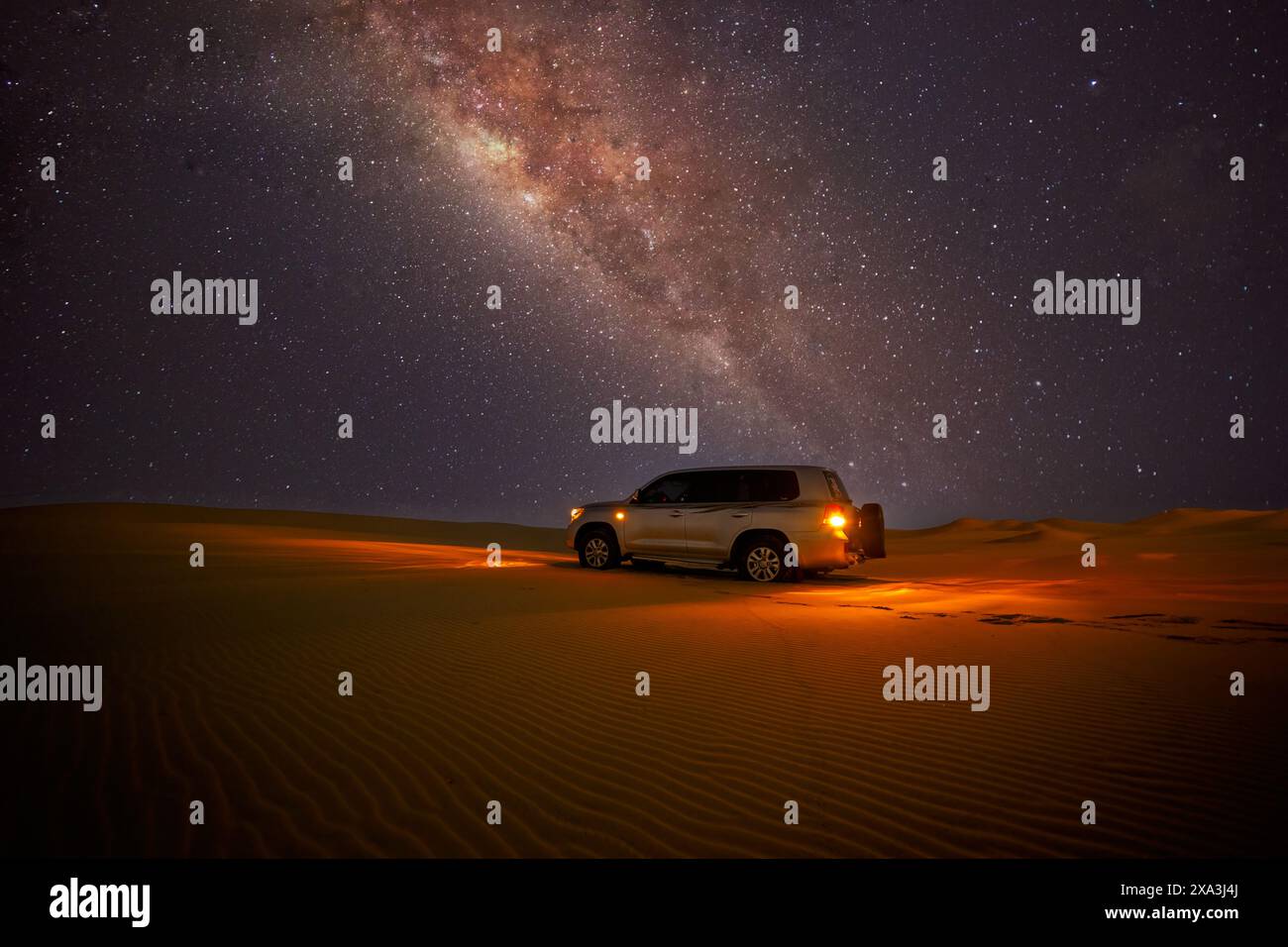 Milky way Galaxy in singing dune Qatar- Galactic core bay in Qatar ...