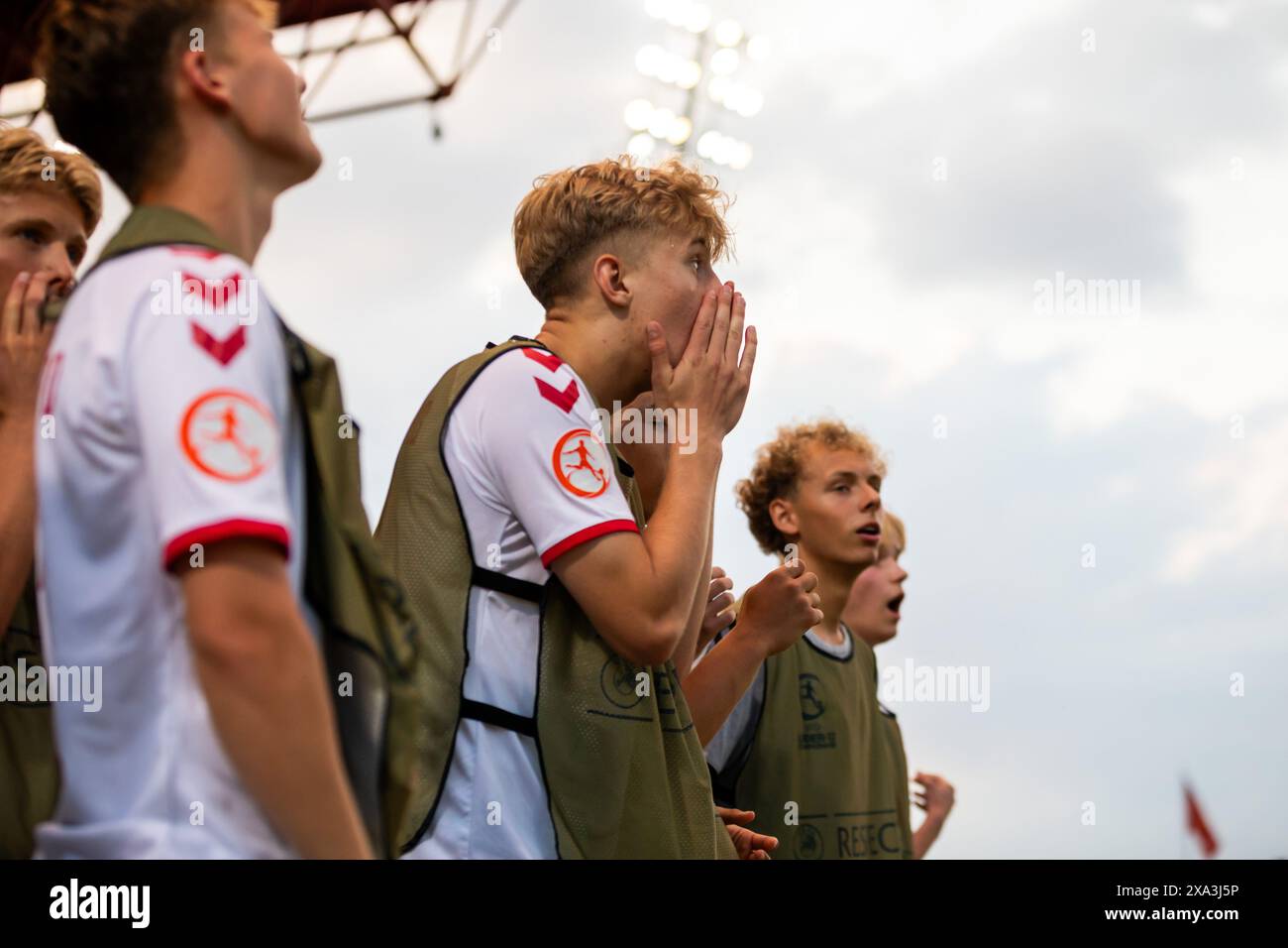 During the UEFA Euro Under-17 Championship 2024 Quarter-final football ...
