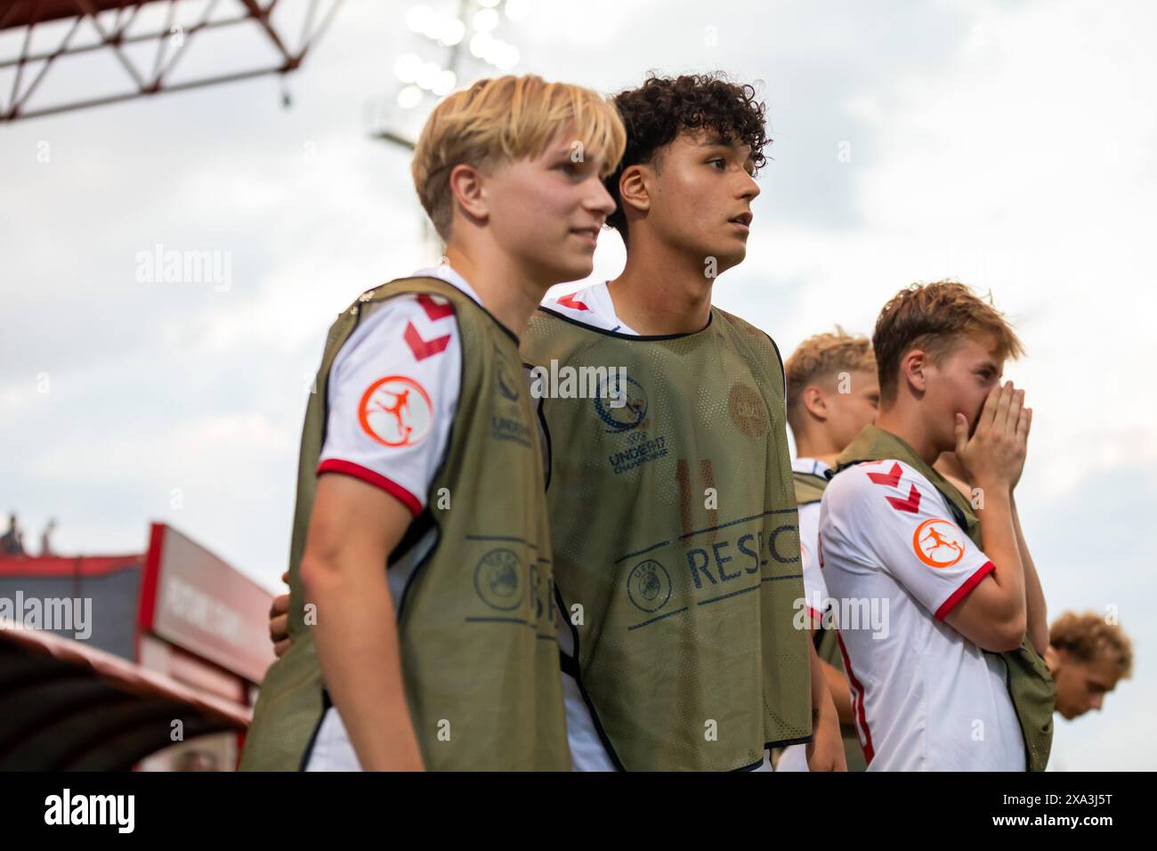 During the UEFA Euro Under-17 Championship 2024 Quarter-final football ...