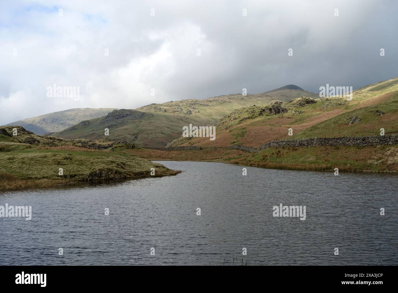 The Wainwrights 'Stone Arthur' & 'Great Rigg' from Alcock Tarn near ...