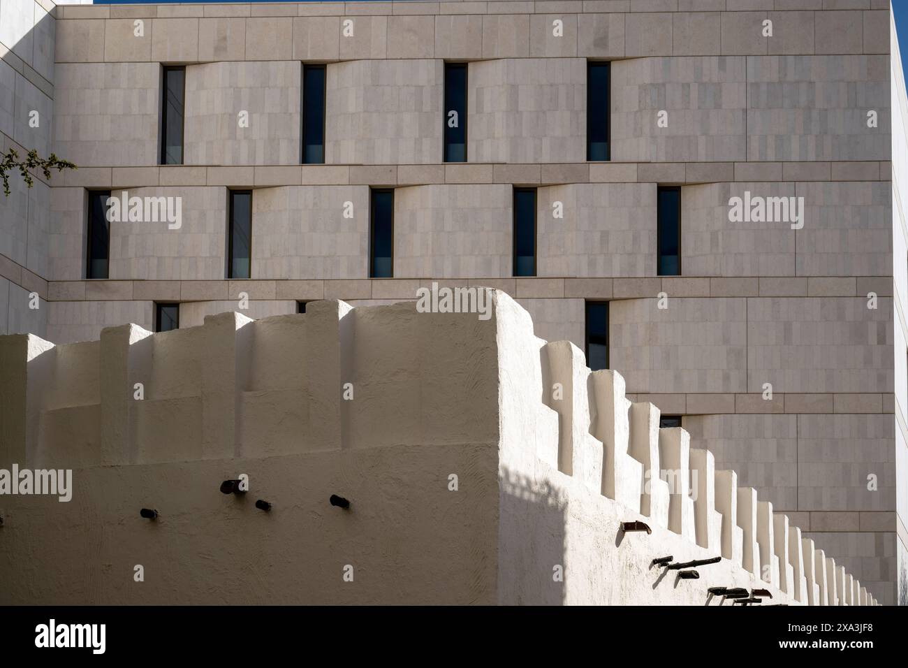Building Architecture of Msheireb Downtown Doha Qatar Stock Photo - Alamy