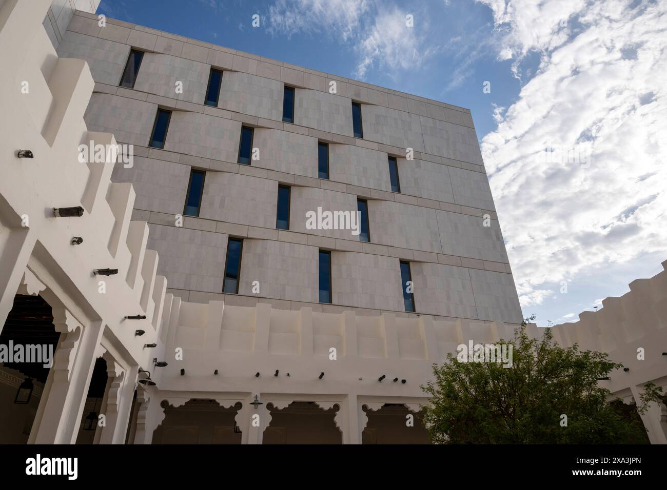 Building Architecture of Msheireb Downtown Doha Qatar Stock Photo - Alamy