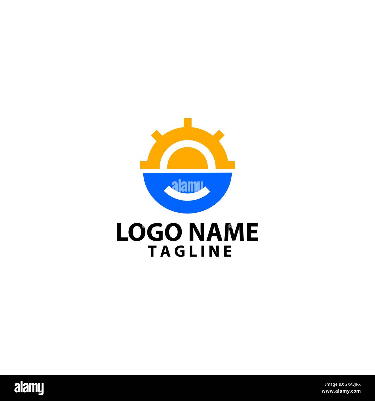 smile setting logo design vector Stock Vector Image & Art - Alamy