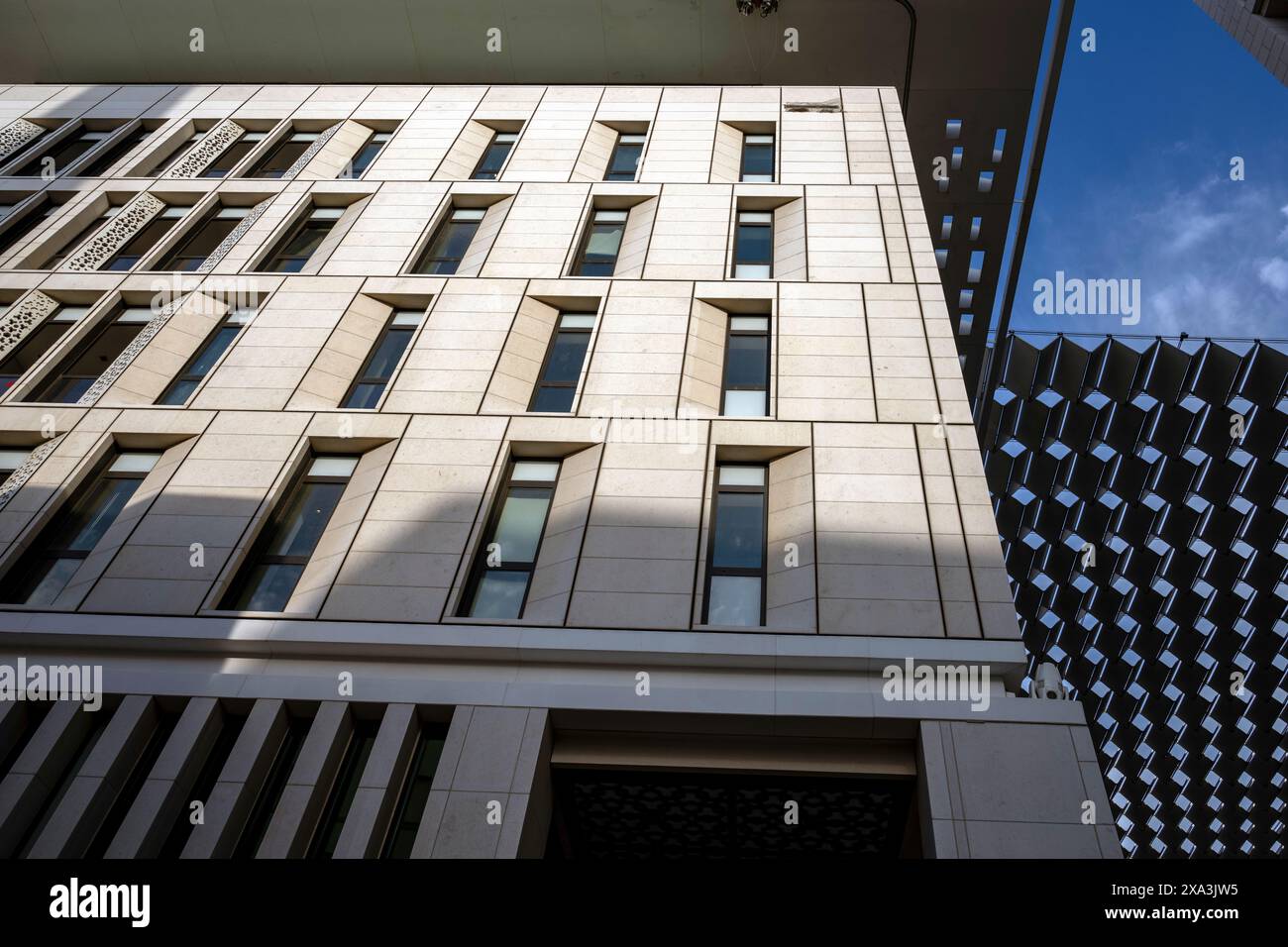 Building Architecture of Msheireb Downtown Doha Qatar Stock Photo - Alamy