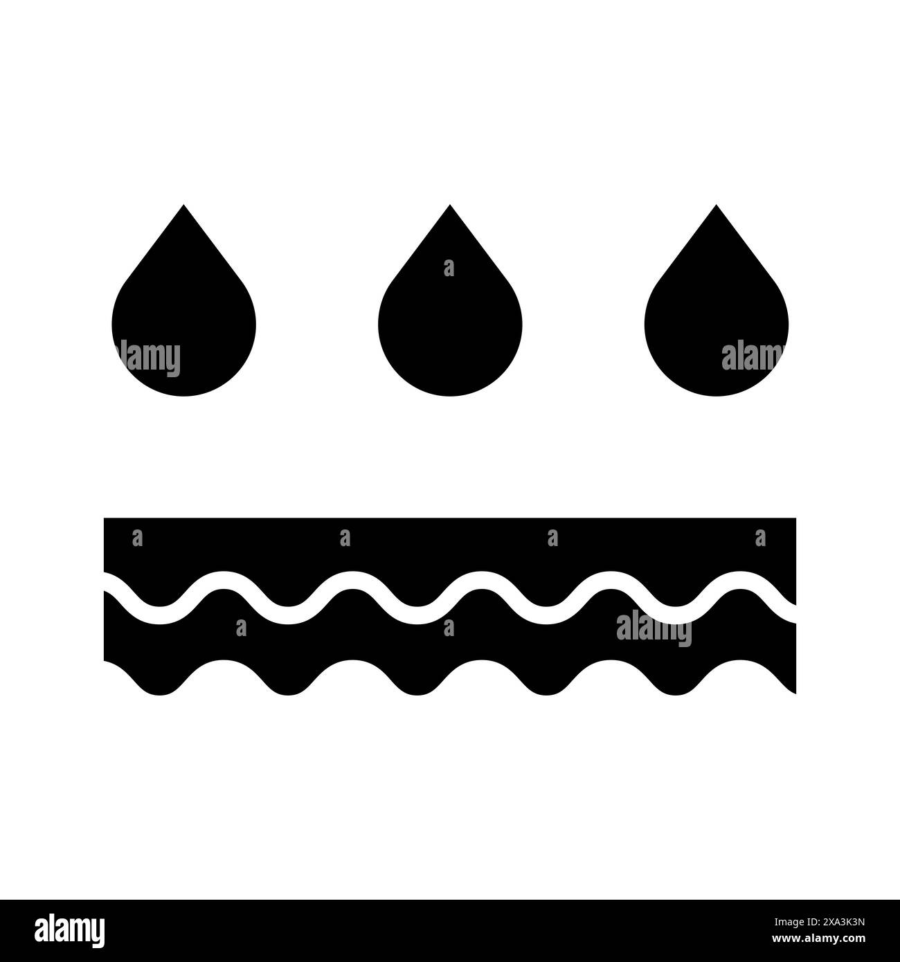 Hydration icon. Water droplets, skin, moisturizing, hydration, skincare, beauty, healthy skin ...