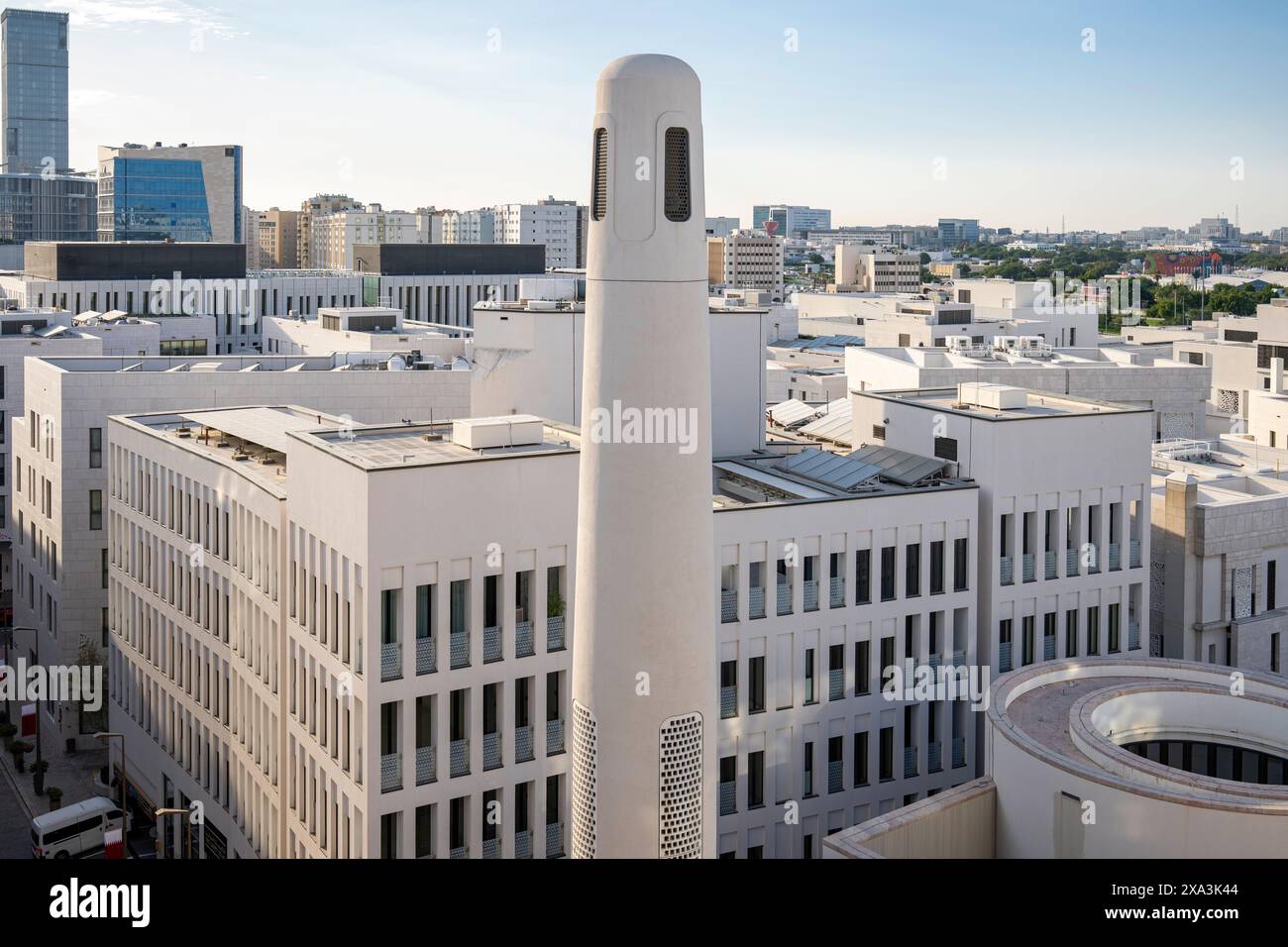 Building Architecture of Msheireb Downtown Doha Qatar Stock Photo - Alamy