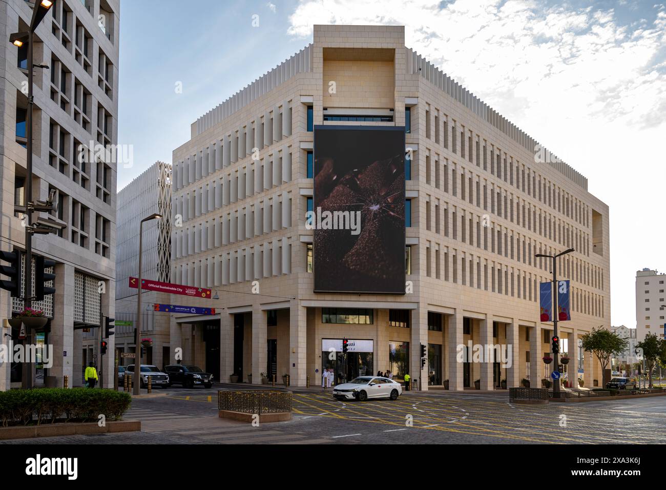 Building Architecture of Msheireb Downtown Doha Qatar Stock Photo - Alamy