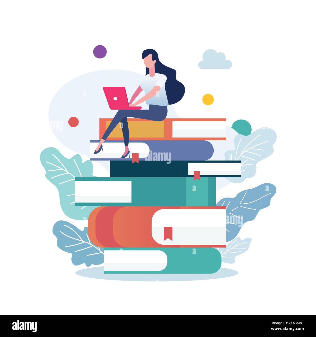 Book data analysis study reading Stock Vector Images - Alamy