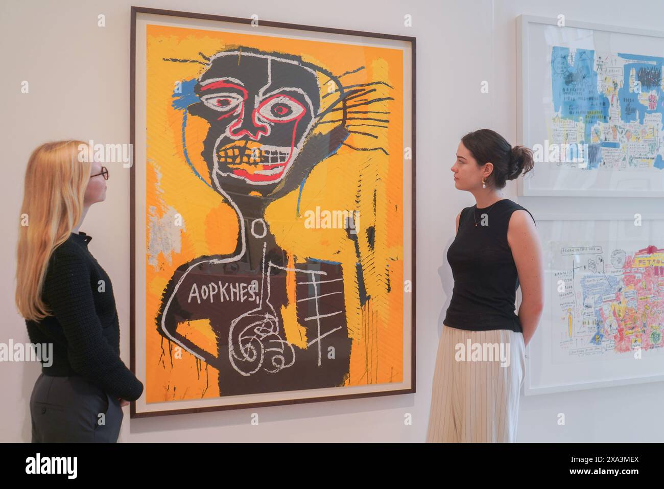 London, UK. 4 June 2024. After Jean Michel Basquiat Cabeza from ...