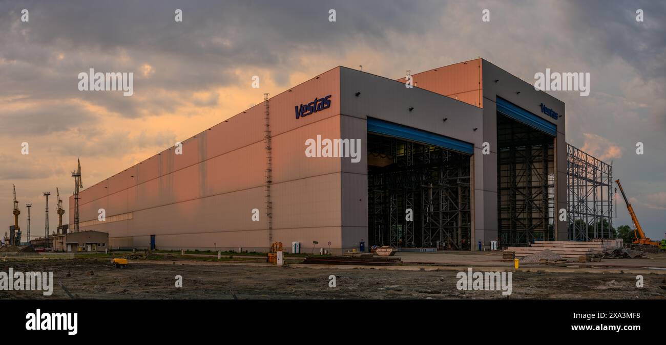 Vestas' large production hall in Szczecin undergoing expansion Stock ...