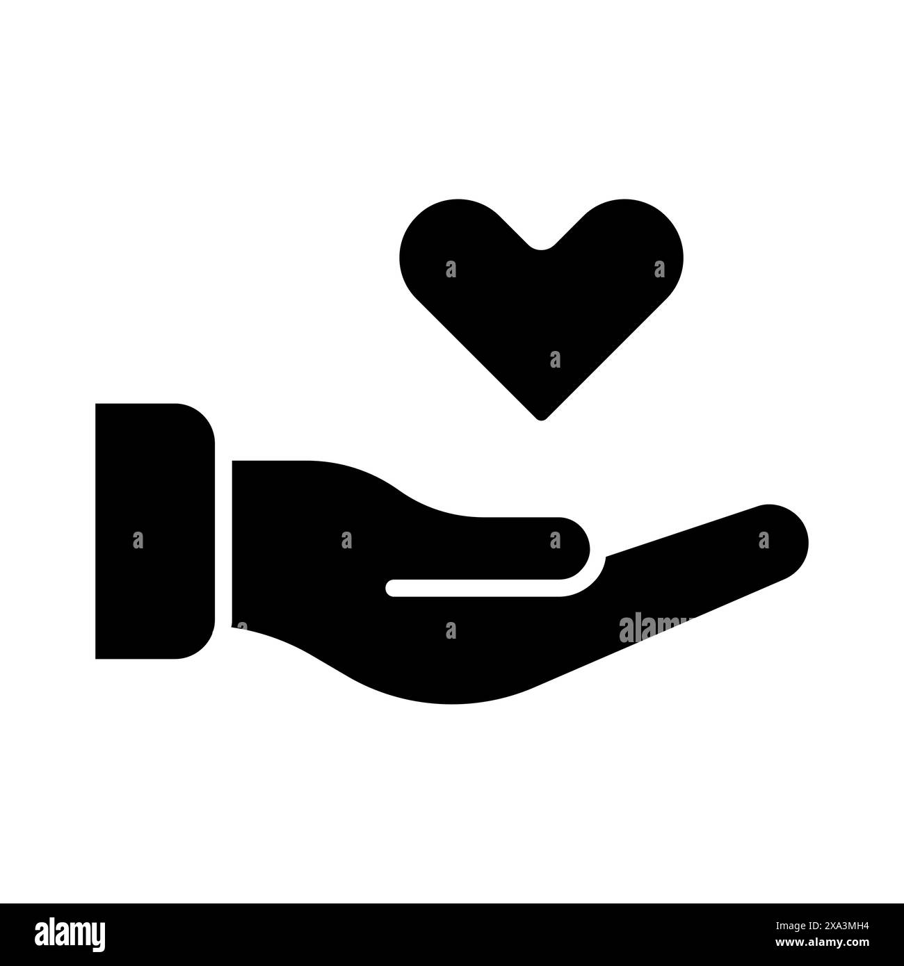 Charity icon Black and White Stock Photos & Images - Alamy