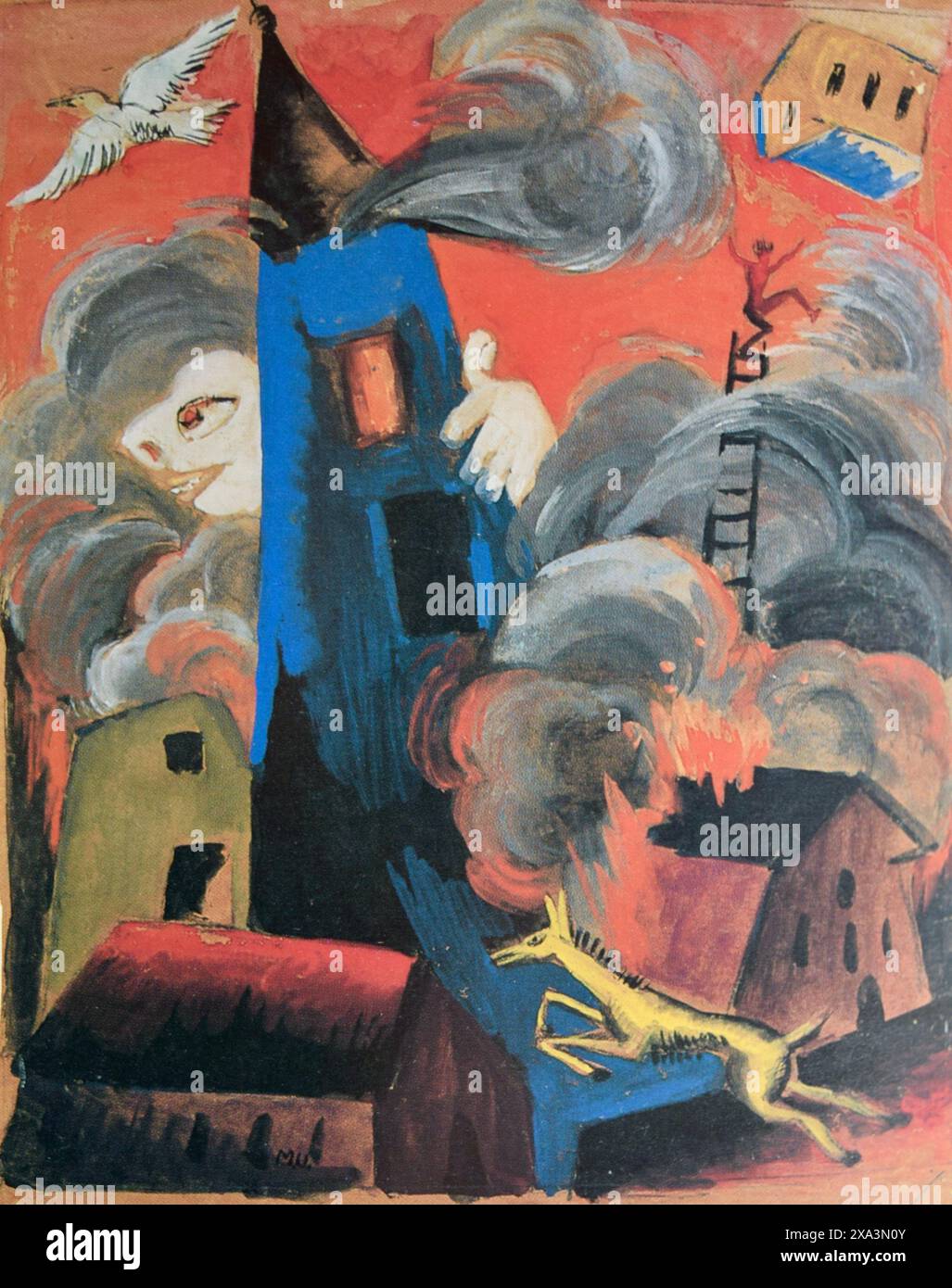 Maria Uhden - City Scene - 1917 Stock Photo - Alamy