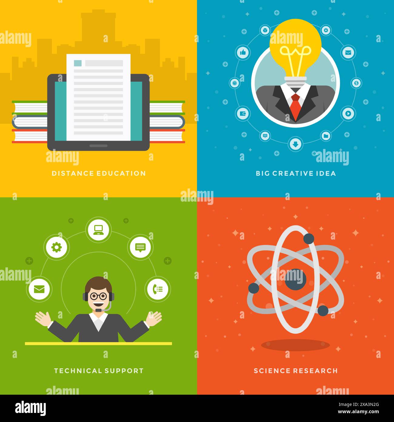 Social distance support Stock Vector Images - Alamy