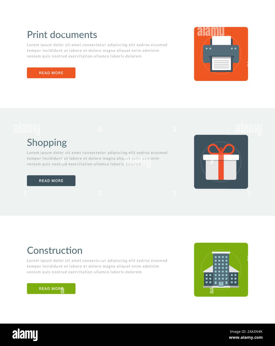 Website Headers or Promotion Banners Templates and Flat Icons Design ...
