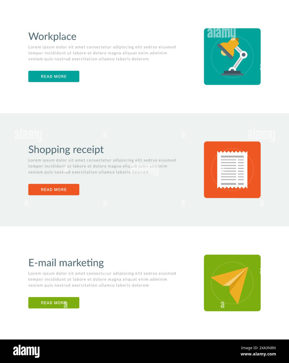 Website Headers or Promotion Banners Templates and Flat Icons Design ...