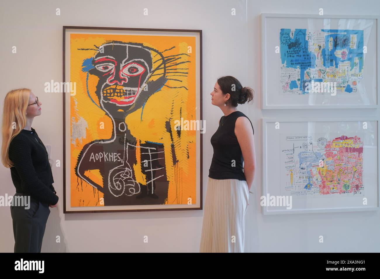London, UK. 4 June 2024. After Jean Michel Basquiat Cabeza from ...