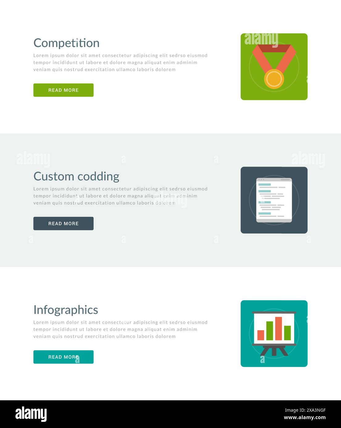 Website Headers or Promotion Banners Templates and Flat Icons Design ...