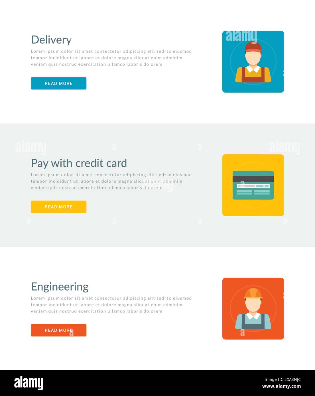 Website Headers or Promotion Banners Templates and Flat Icons Design ...