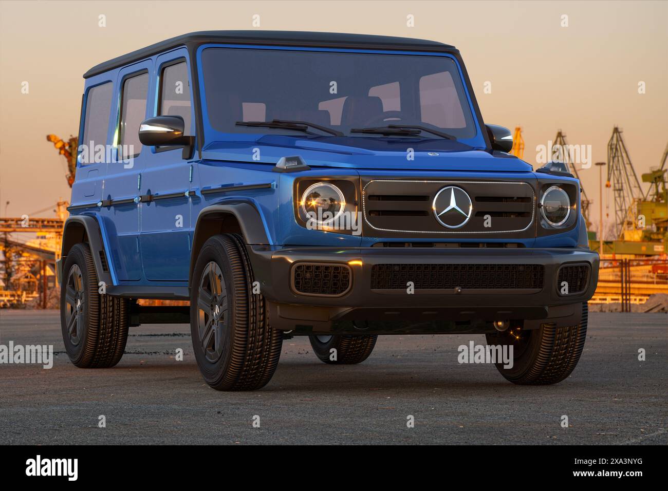 Mercedes-Benz G 580 EQ Technology Stock Photo - Alamy