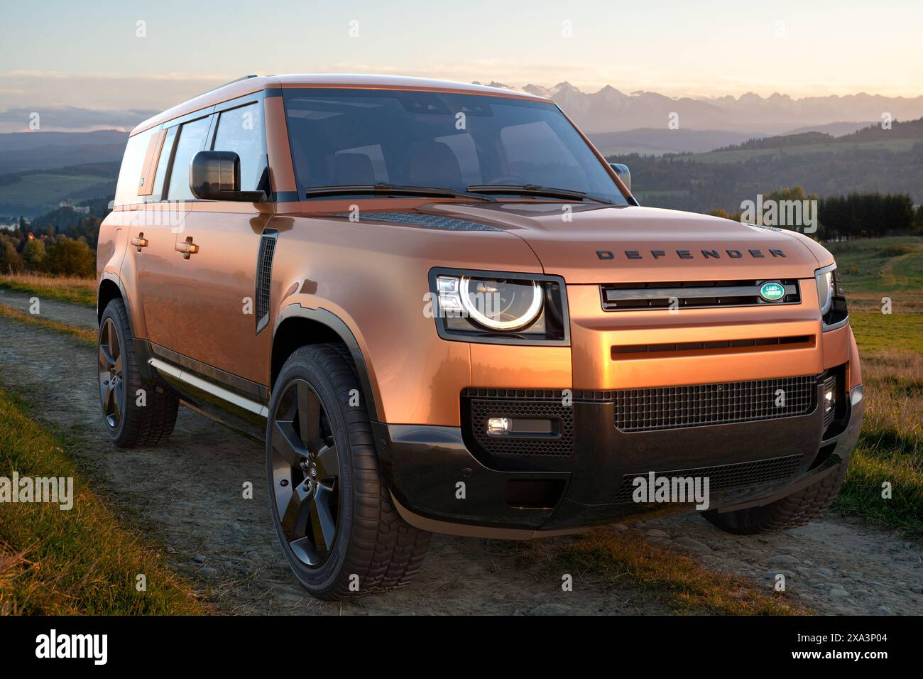 New Land Rover Defender Stock Photo - Alamy