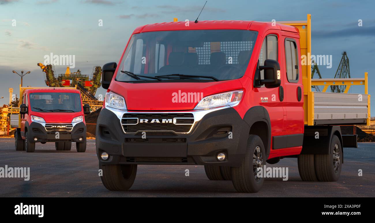 RAM Promaster Truck commercial vehicles Stock Photo - Alamy