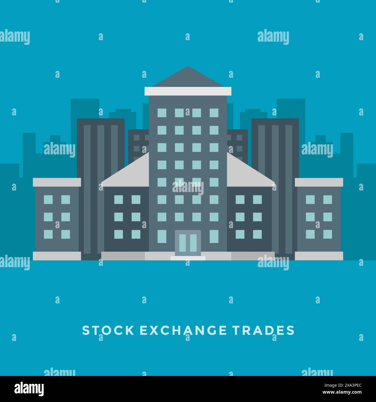 Stock exchange building modern Stock Vector Images - Alamy