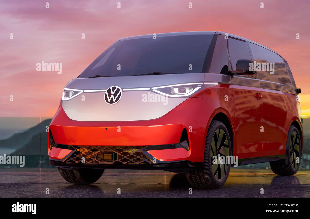 Volkswagen ID. Buzz GTX -The fastest “Bulli” in history Stock Photo - Alamy
