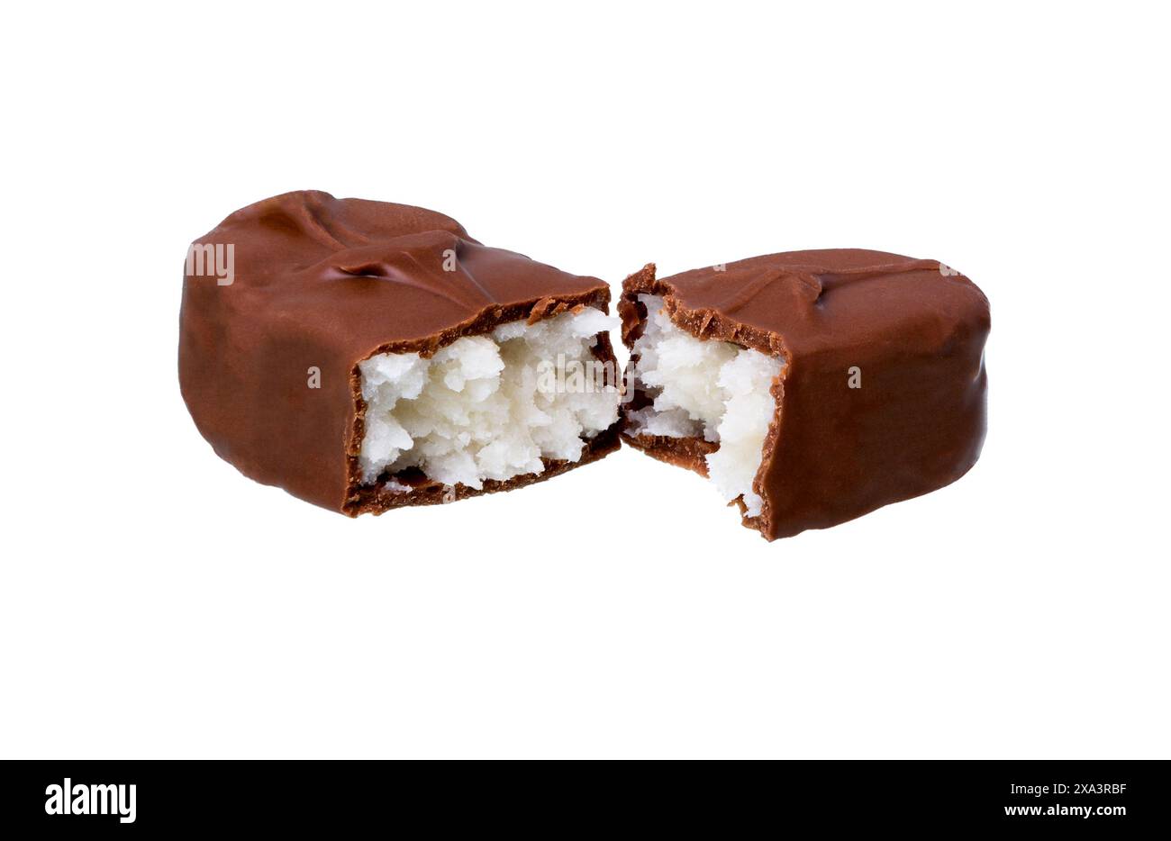 Chocolate candy isolated on white background. Chocolate bar with white ...