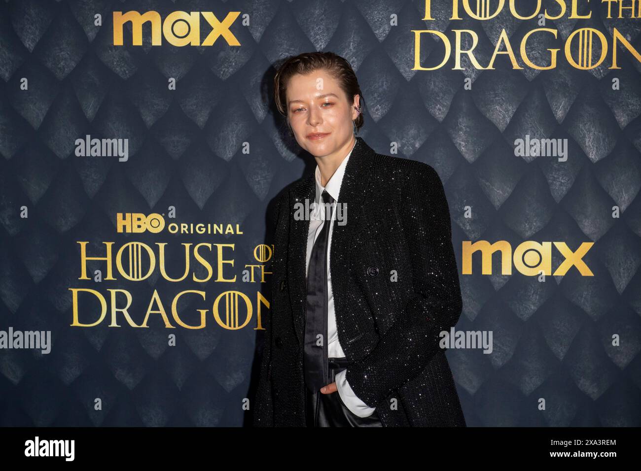 New York, United States. 03rd June, 2024. Emma D'Arcy attends HBO's ...