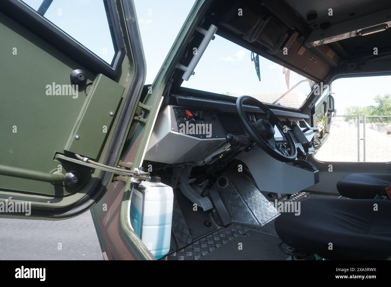 MAY 24, 2024, VALMIERA, LATVIA - Partially assembled Patria AMV ...