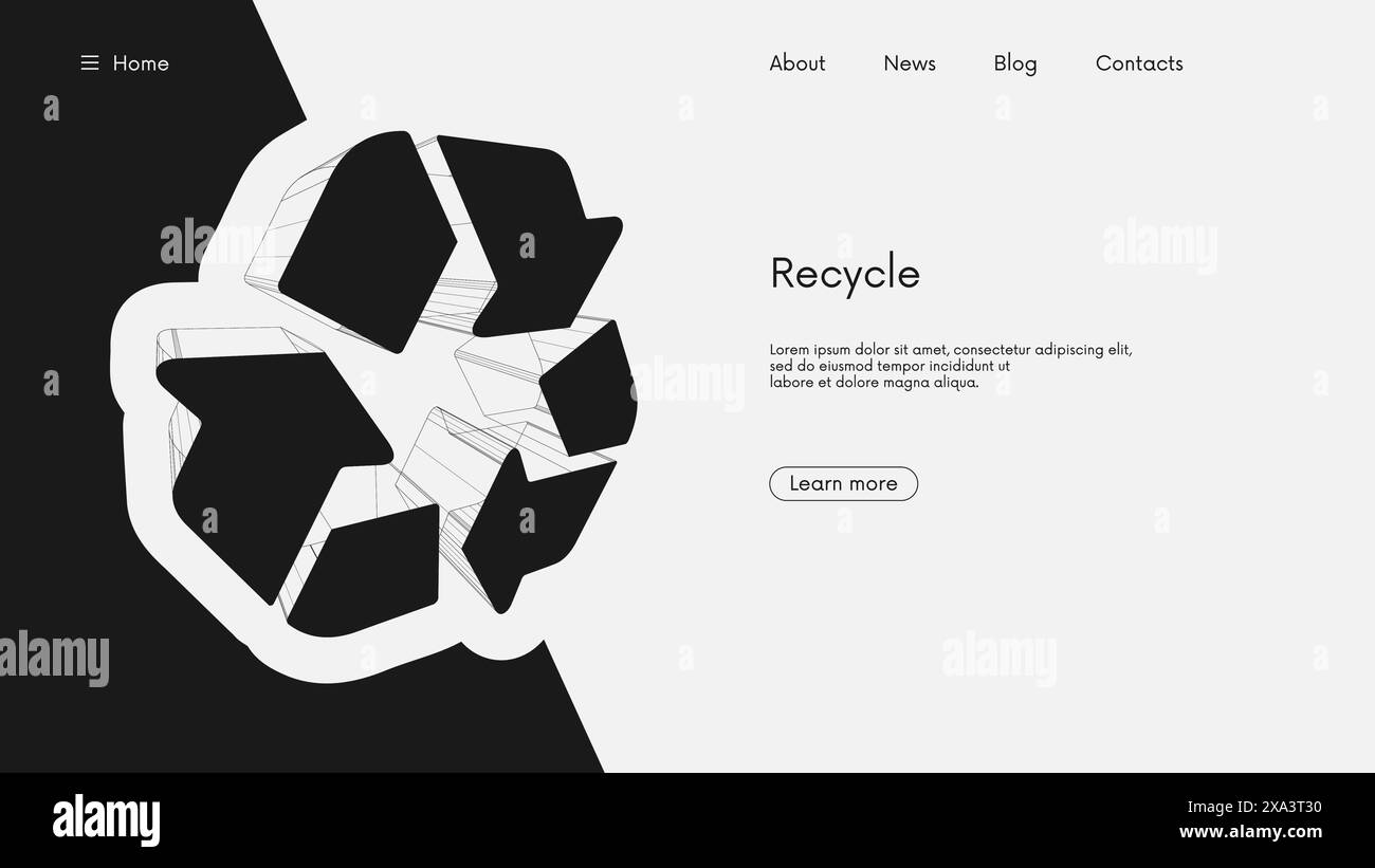 Recycling icon, sorting and reuse eco lending concept, world recycling ...