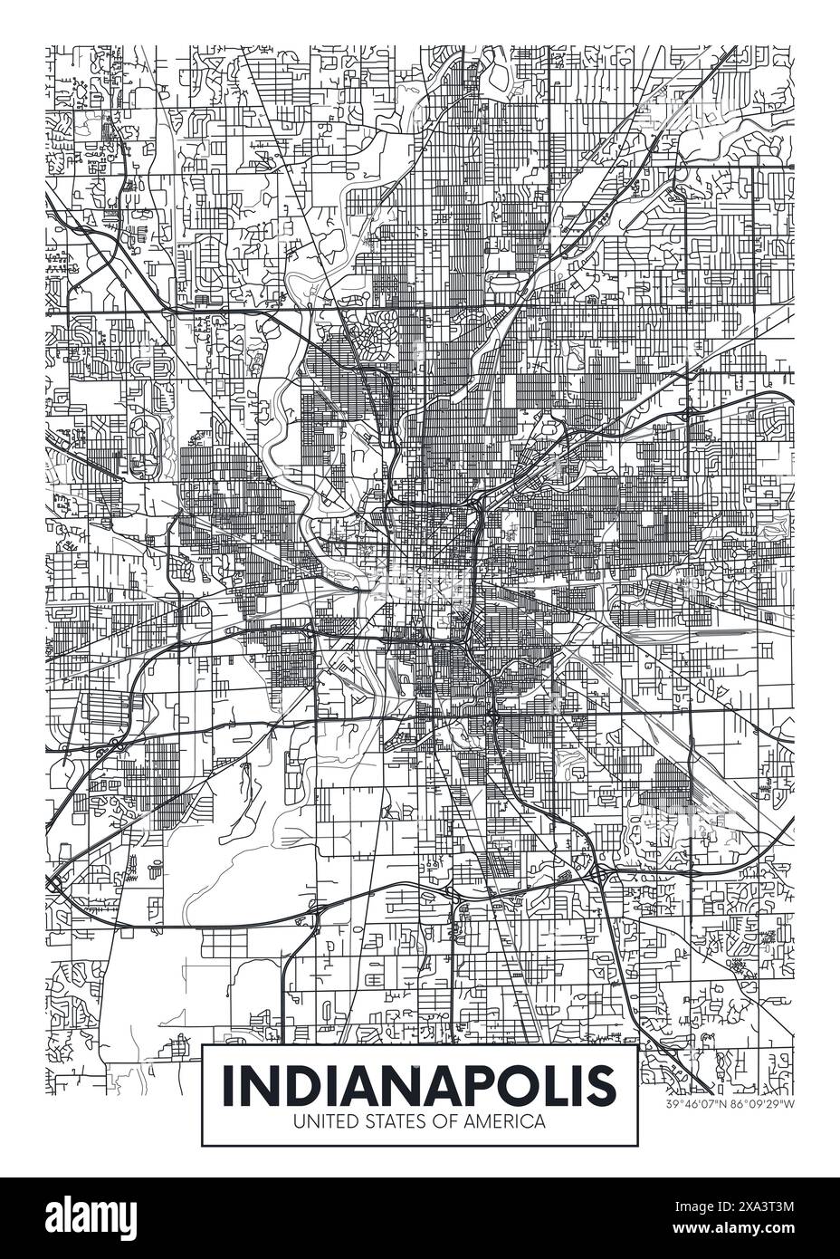 Marion vector outline map Cut Out Stock Images & Pictures - Alamy