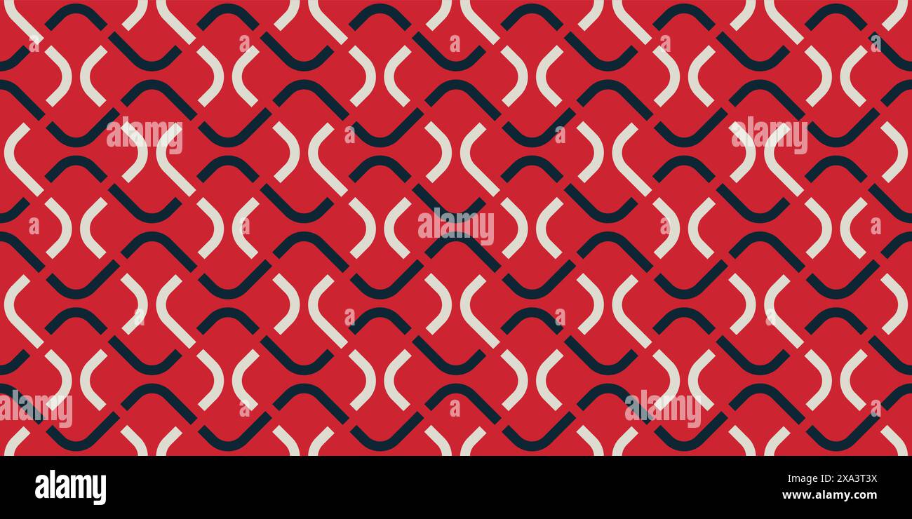 Abstract Geometric Seamless Pattern Vector Elegant Color Rhythmic