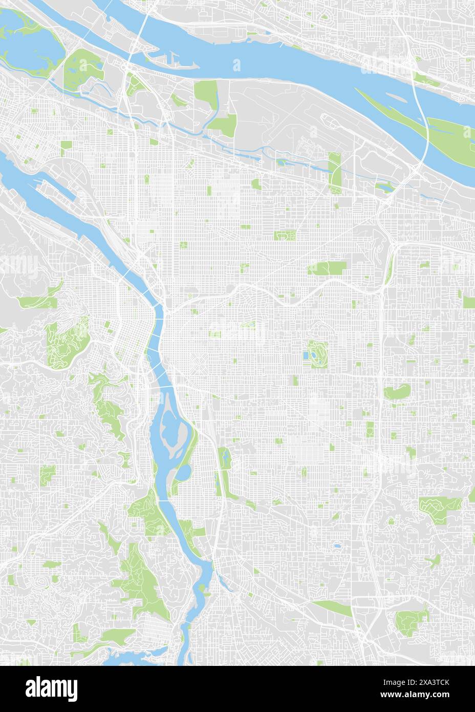 Old portland map Stock Vector Images - Alamy