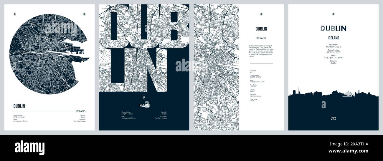 Liffey dublin skyline Stock Vector Images - Alamy