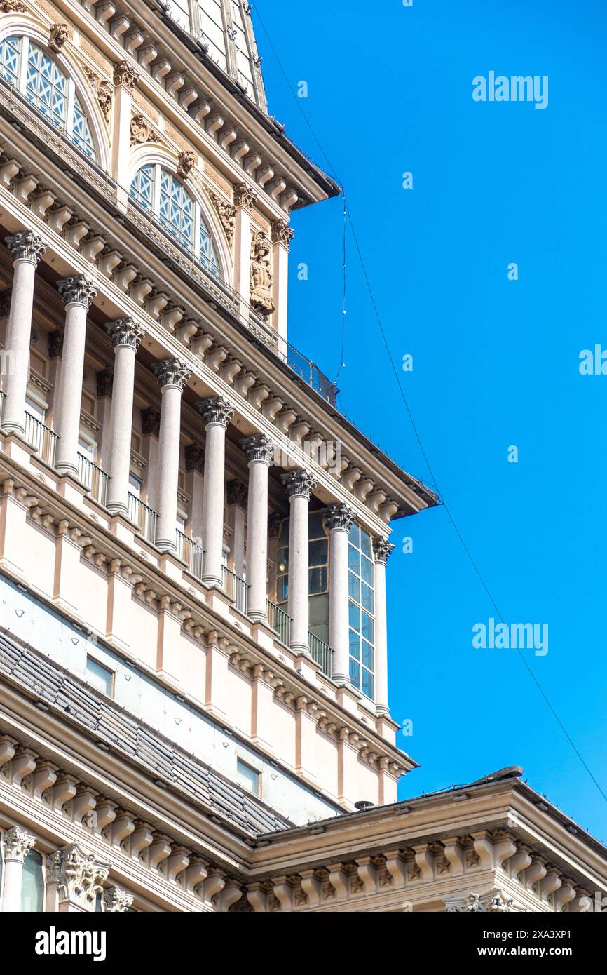 The Mole Antonelliana, a major landmark building in Turin, housing the ...