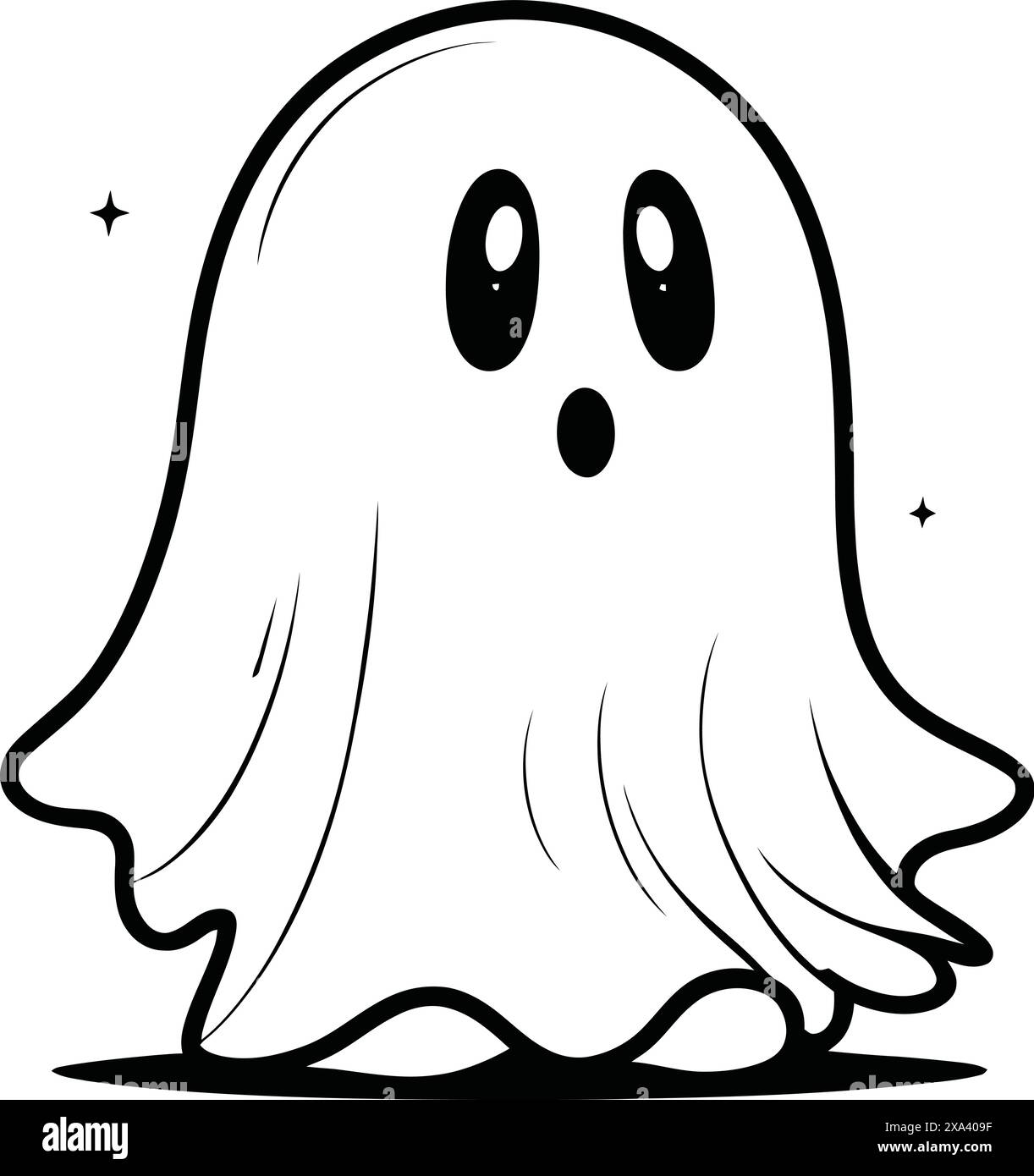 cute halloween ghost line art, baby ghost, holloween, valentine, scary ...