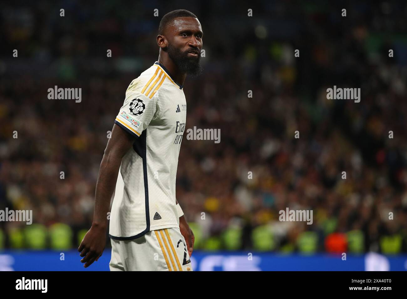 Antonio Rudiger of Real Madrid - Borussia Dortmund v Real Madrid, UEFA ...