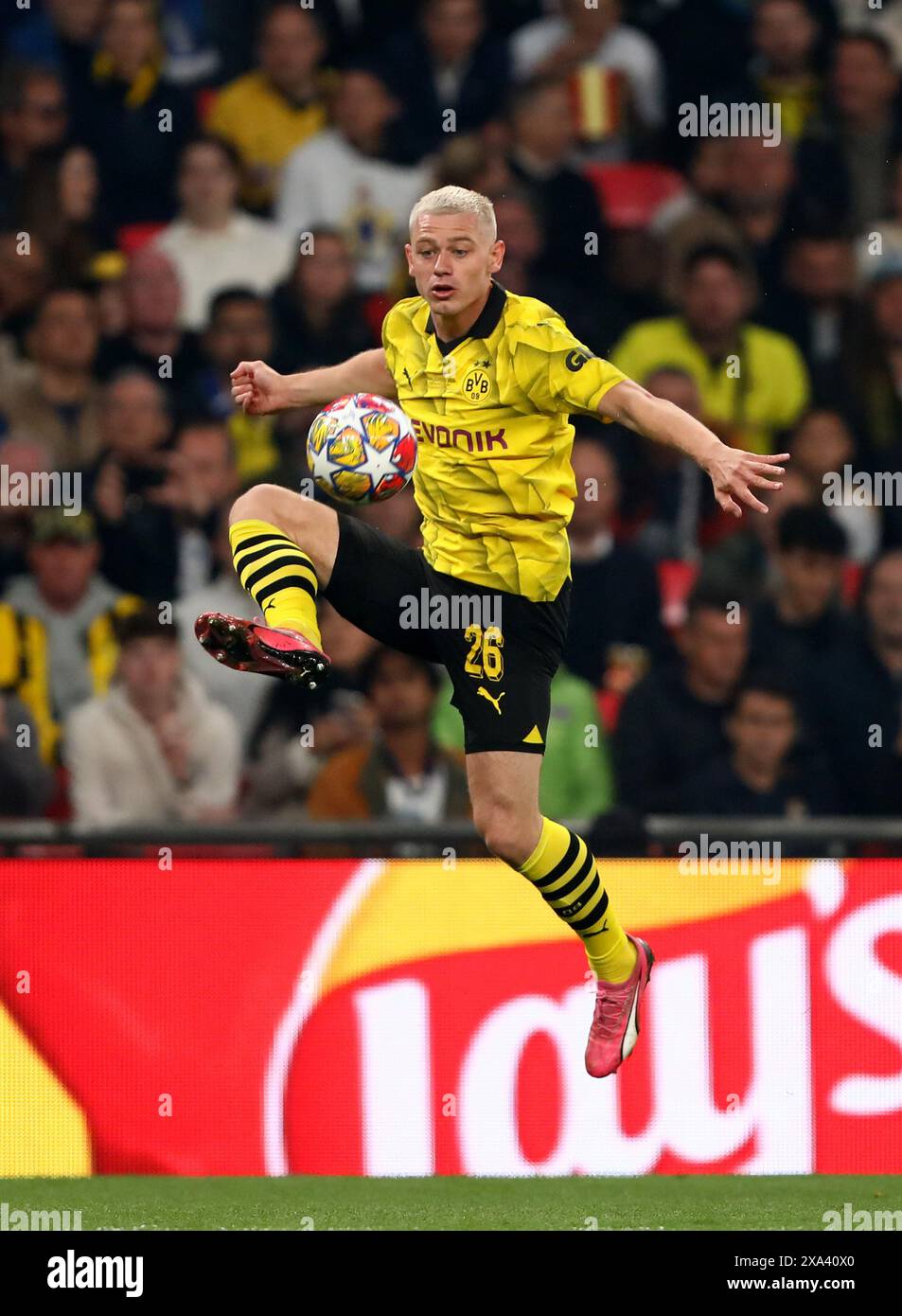 Julian Ryerson of Borussia Dortmund - Borussia Dortmund v Real Madrid ...