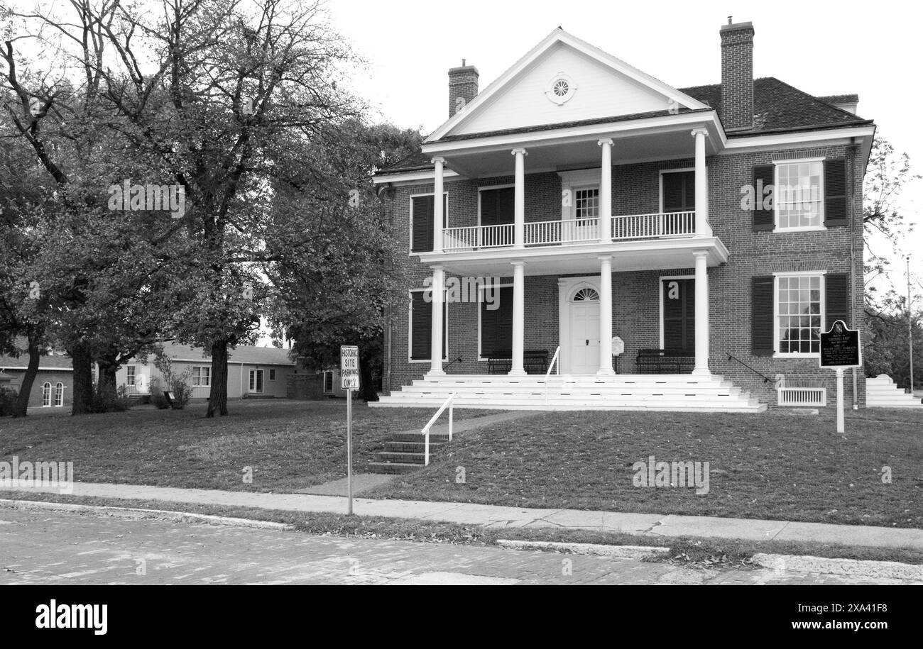 Grouseland, the historic home of William Henry Harrison, in Vincennes ...