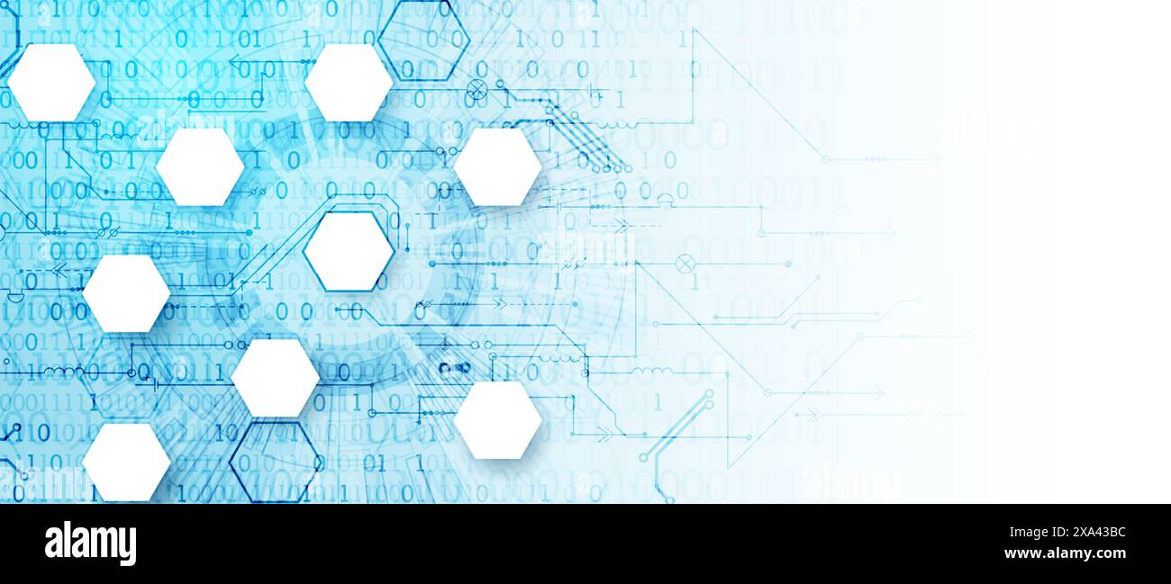 Scientific and technological concept with the use of technical elements ...