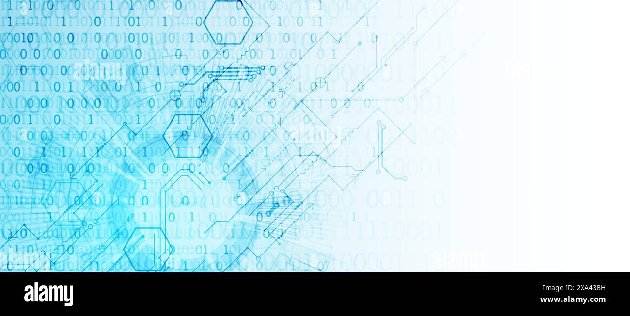 Scientific and technological concept with the use of technical elements ...